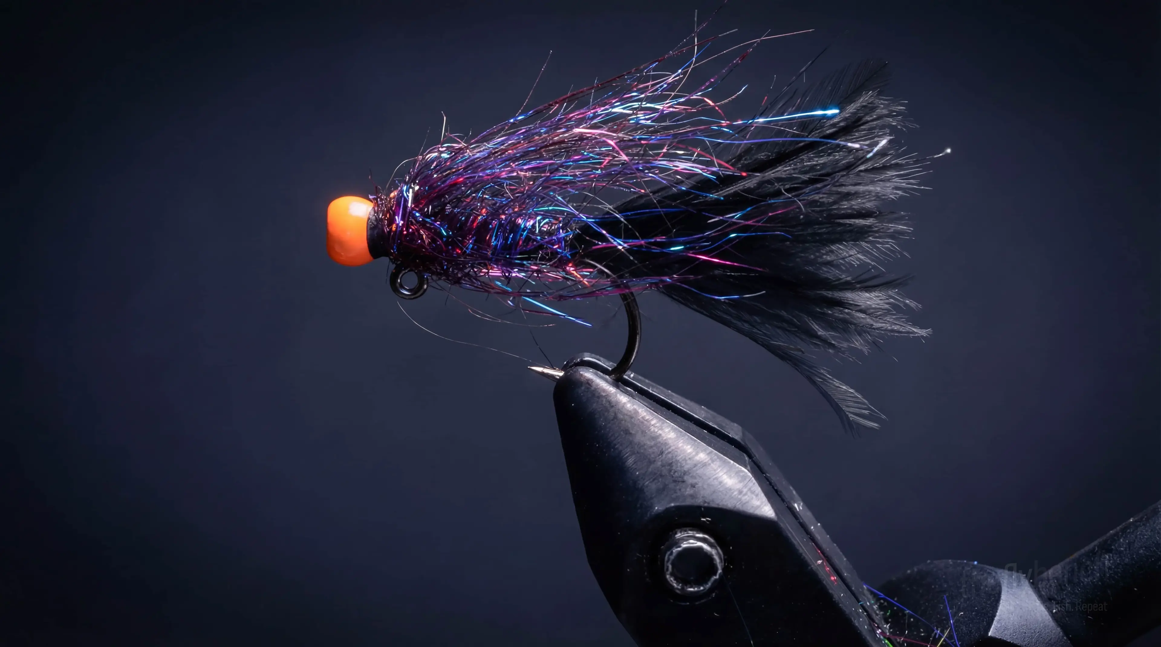 Micro Midnight Fire Balanced Leech | The Fly Bench | The Fly Bench