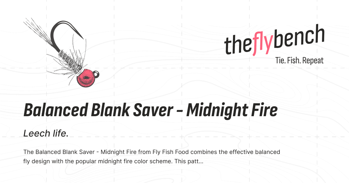 Balanced Blank Saver - Midnight Fire Fly Pattern