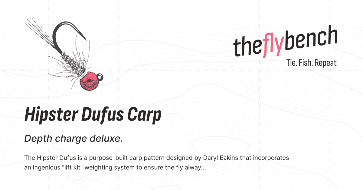 Hipster Dufus Carp Fly Pattern
