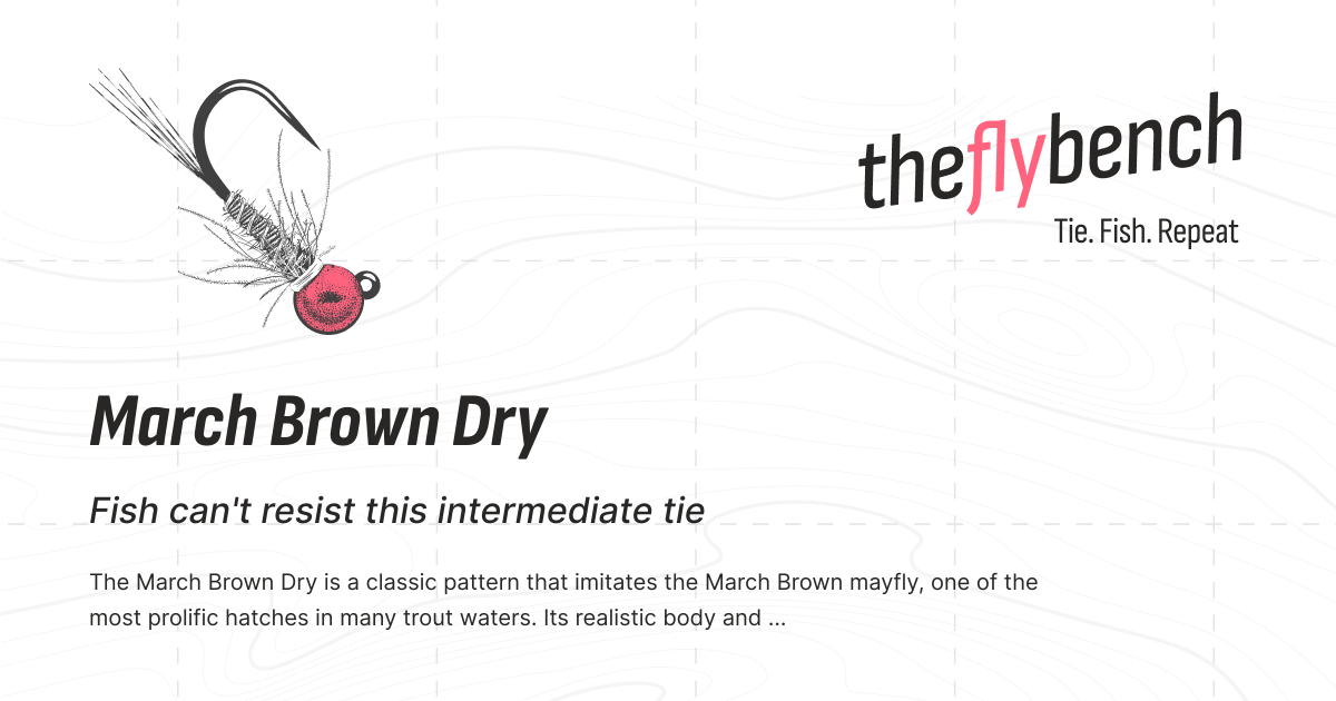 March Brown Dry Fly Pattern