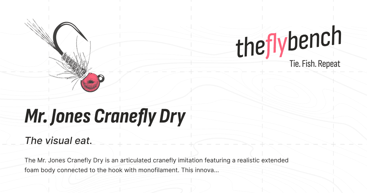 Mr. Jones Cranefly Dry Fly Pattern