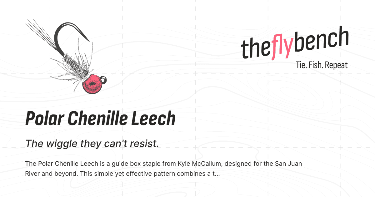 Polar Chenille Leech | The Fly Bench | The Fly Bench