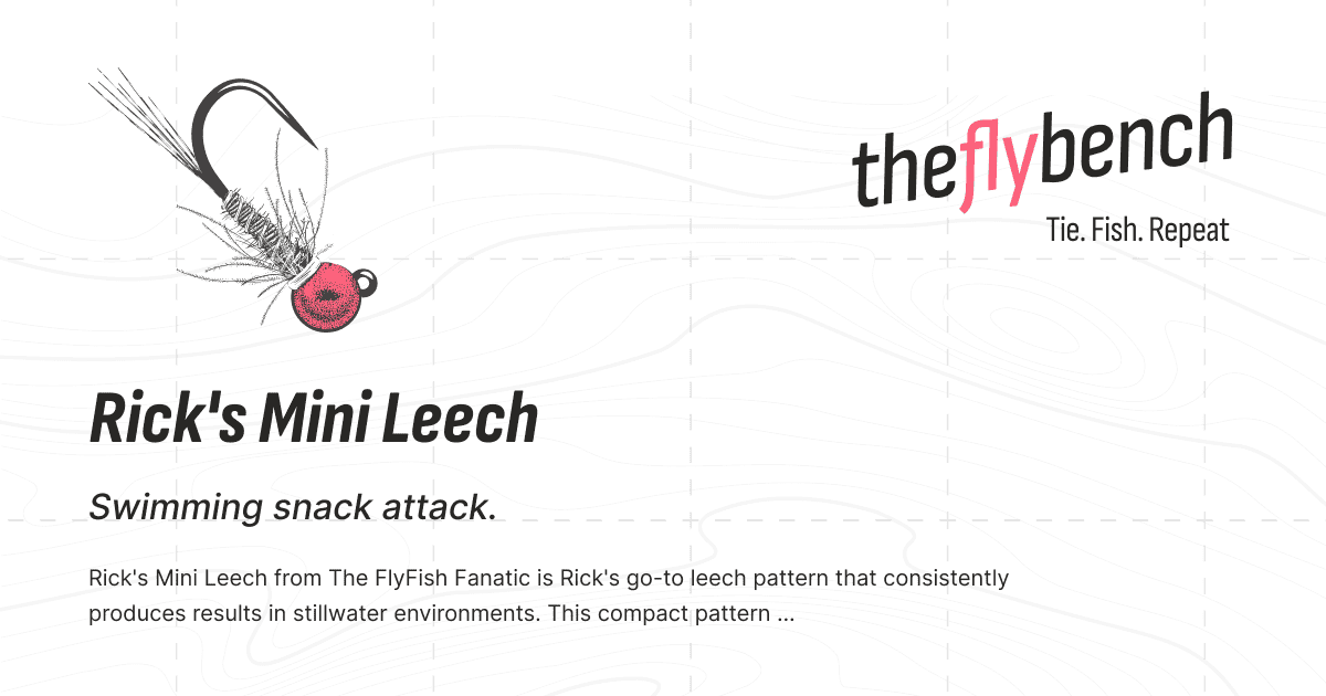 Rick's Mini Leech Fly Pattern